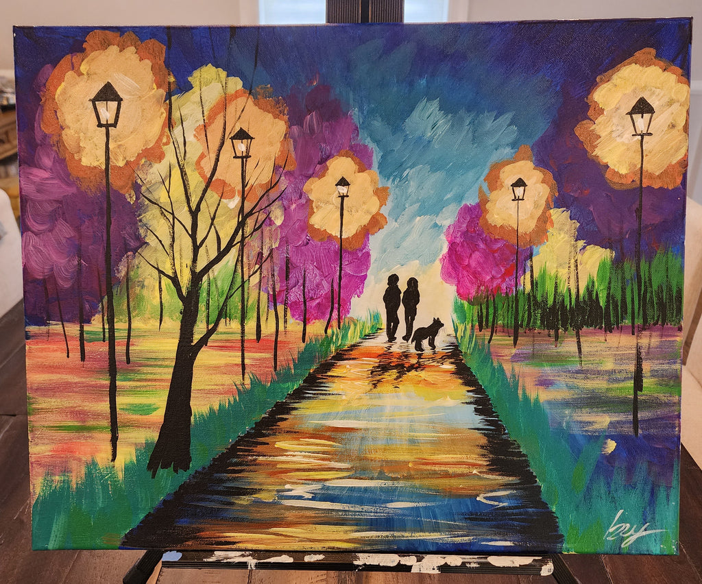 Night Stroll – Paint & Sip Studio New York