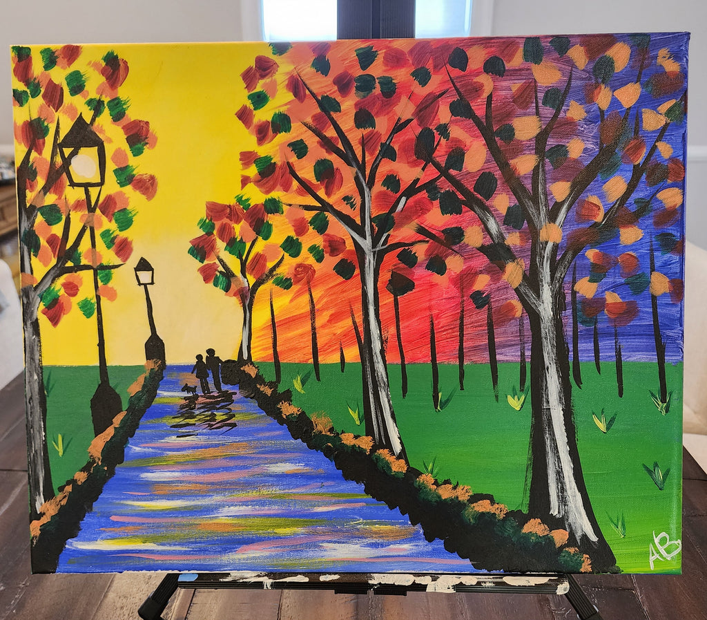 Peaceful Walk – Paint & Sip Studio New York